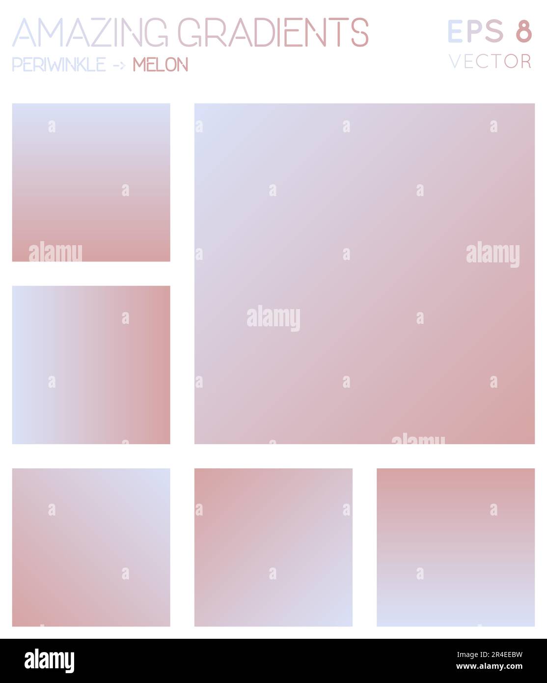 Colorful gradients in periwinkle and melon color tones. Actual gradient ...