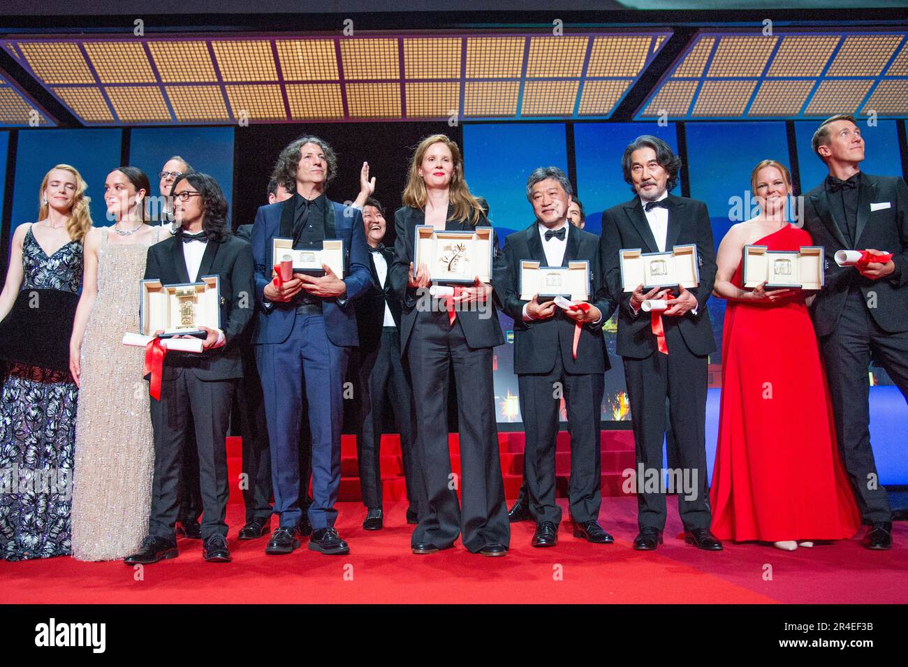 Cannes, France. 27th May, 2023. Winners Flora Anna Buda, Zar Amir ...