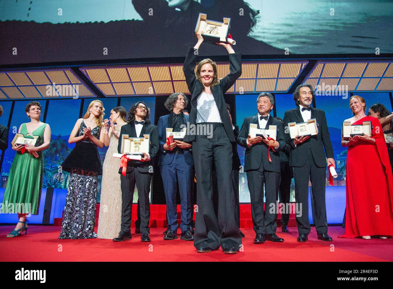 Cannes, France. 27th May, 2023. Winners Flora Anna Buda, Zar Amir ...
