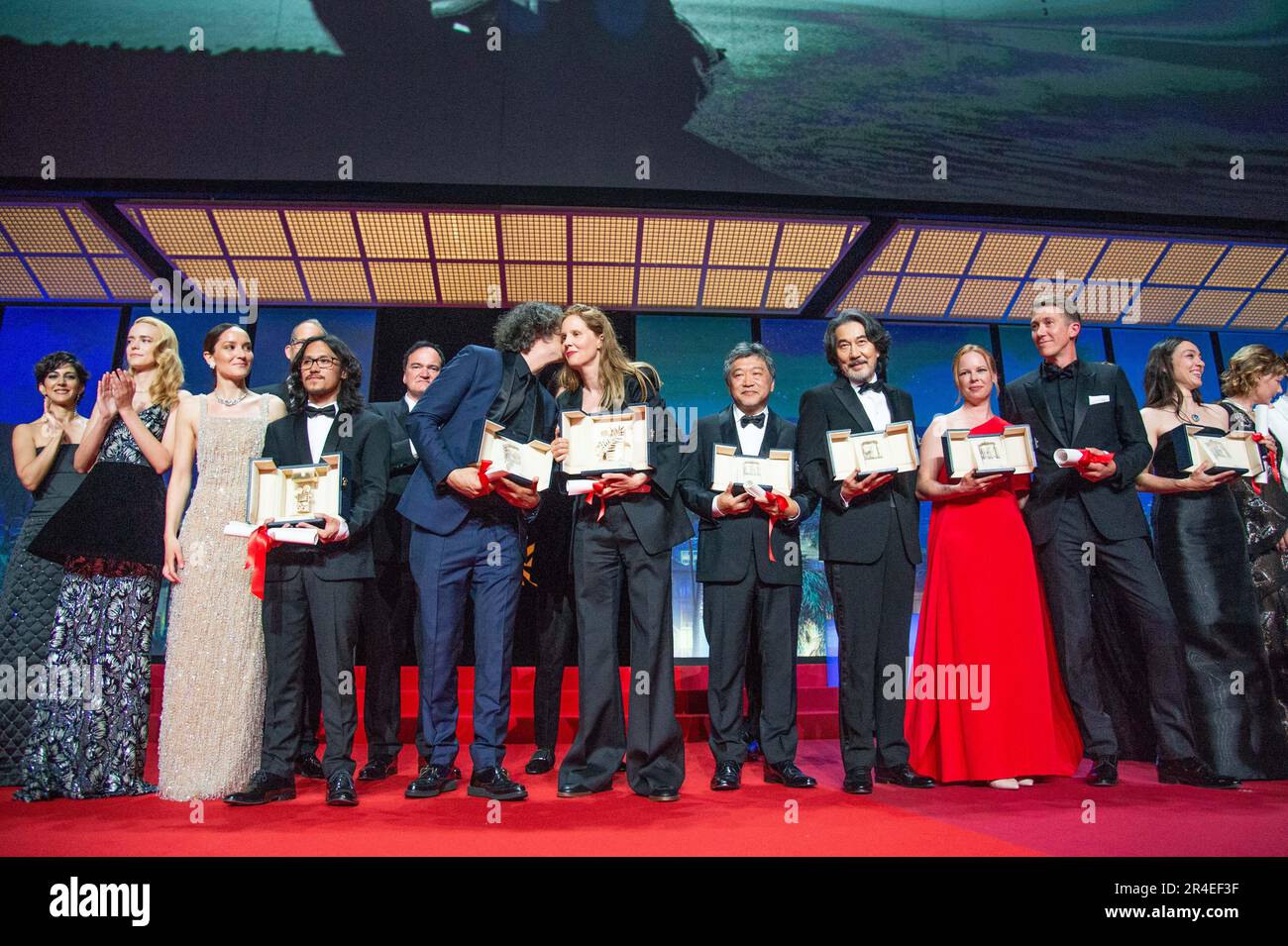 Cannes, France. 27th May, 2023. Winners Flora Anna Buda, Zar Amir ...
