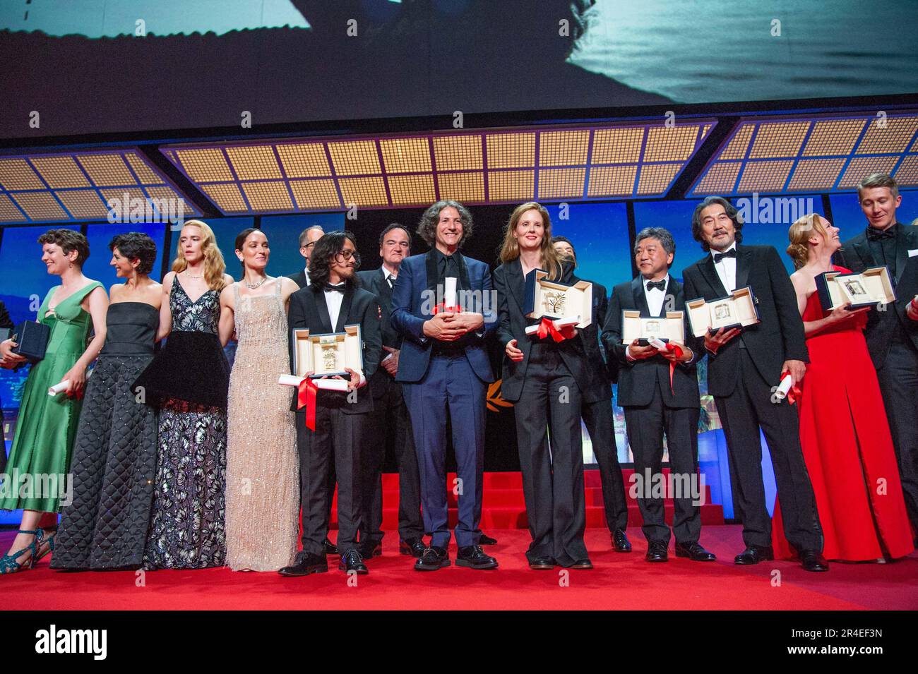 Cannes, France. 27th May, 2023. Winners Flora Anna Buda, Zar Amir ...