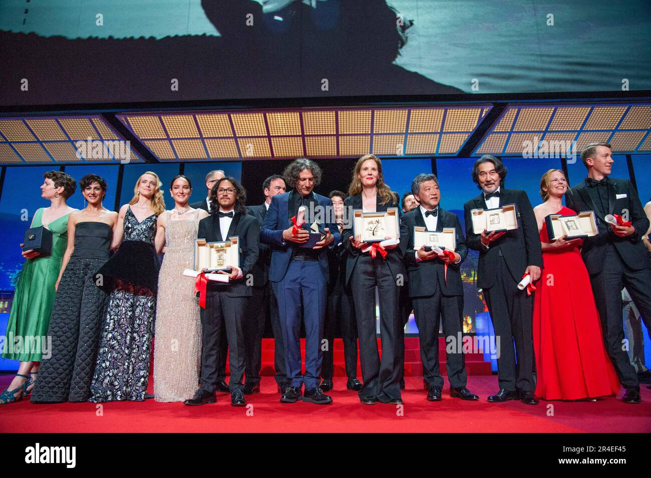 Cannes, France. 27th May, 2023. Winners Flora Anna Buda, Zar Amir ...