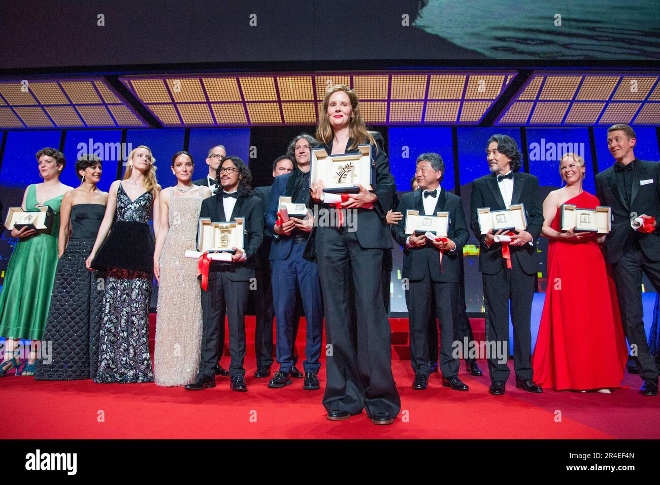 Cannes, France. 27th May, 2023. Winners Flora Anna Buda, Zar Amir ...