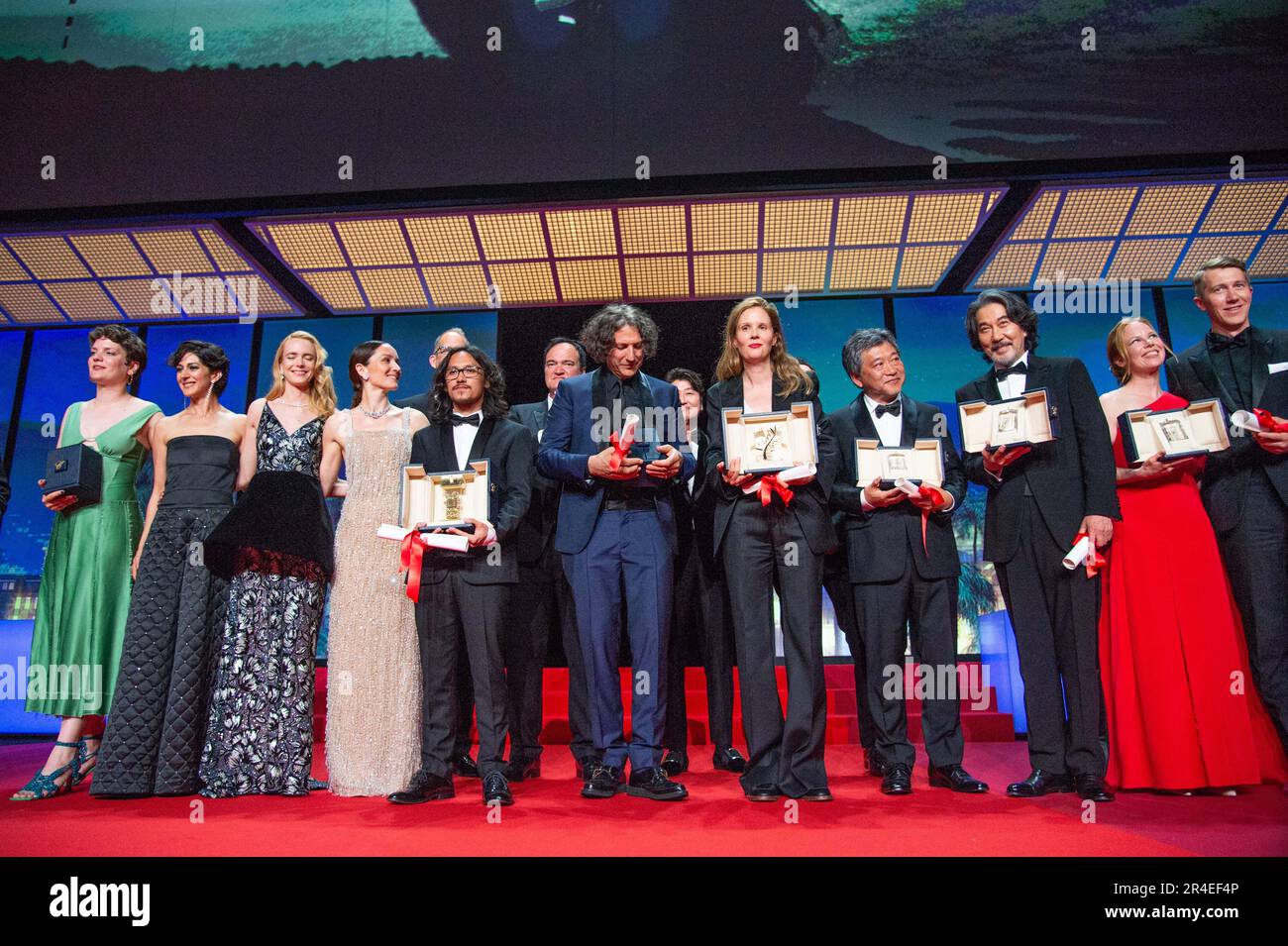 Cannes, France. 27th May, 2023. Winners Flora Anna Buda, Zar Amir ...