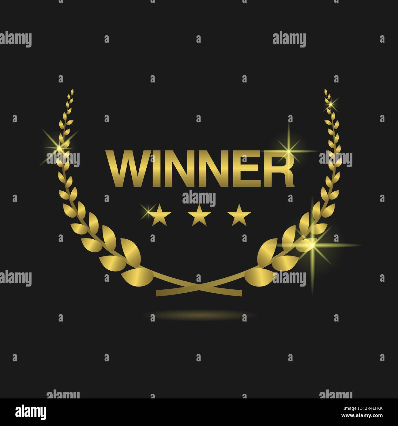 Winner golden laurel wreath symbol Stock Vector Image & Art - Alamy