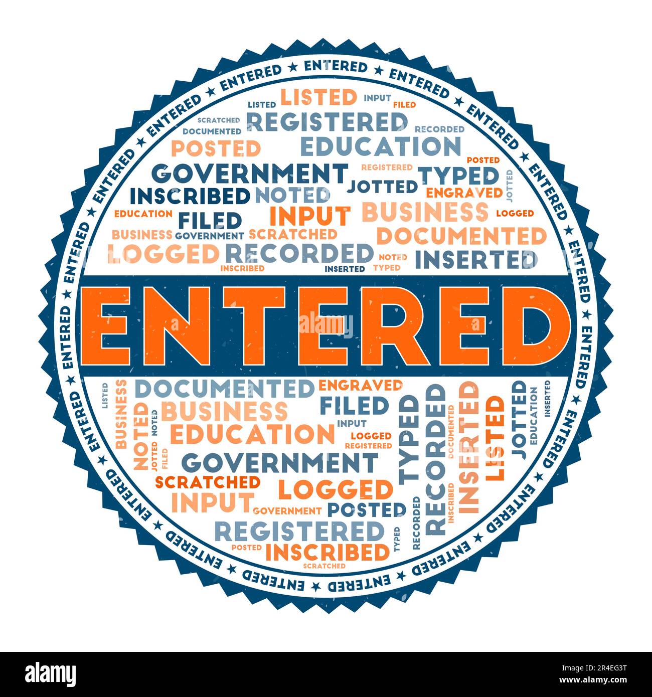 Entered word image. Entered concept with word clouds and round text ...