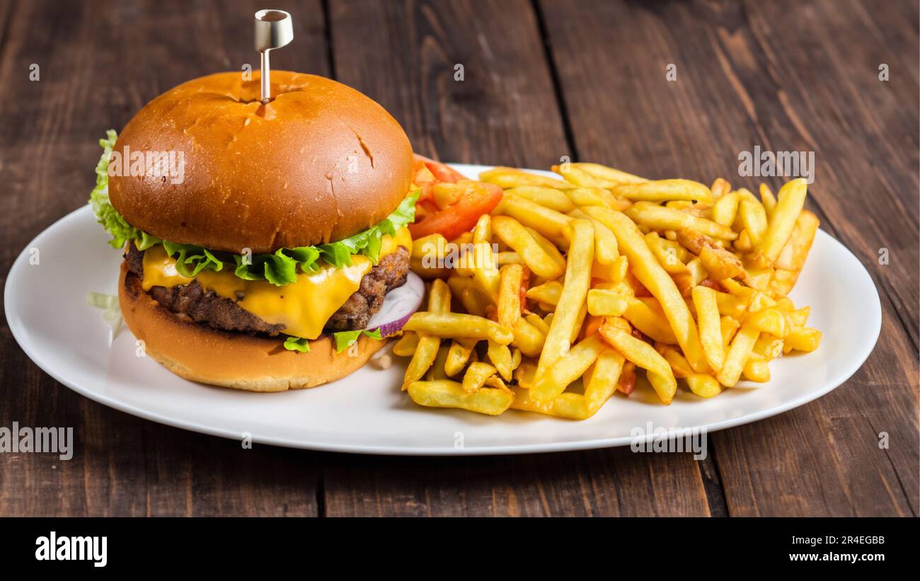 Golden fries sesame burgers hi-res stock photography and images - Alamy