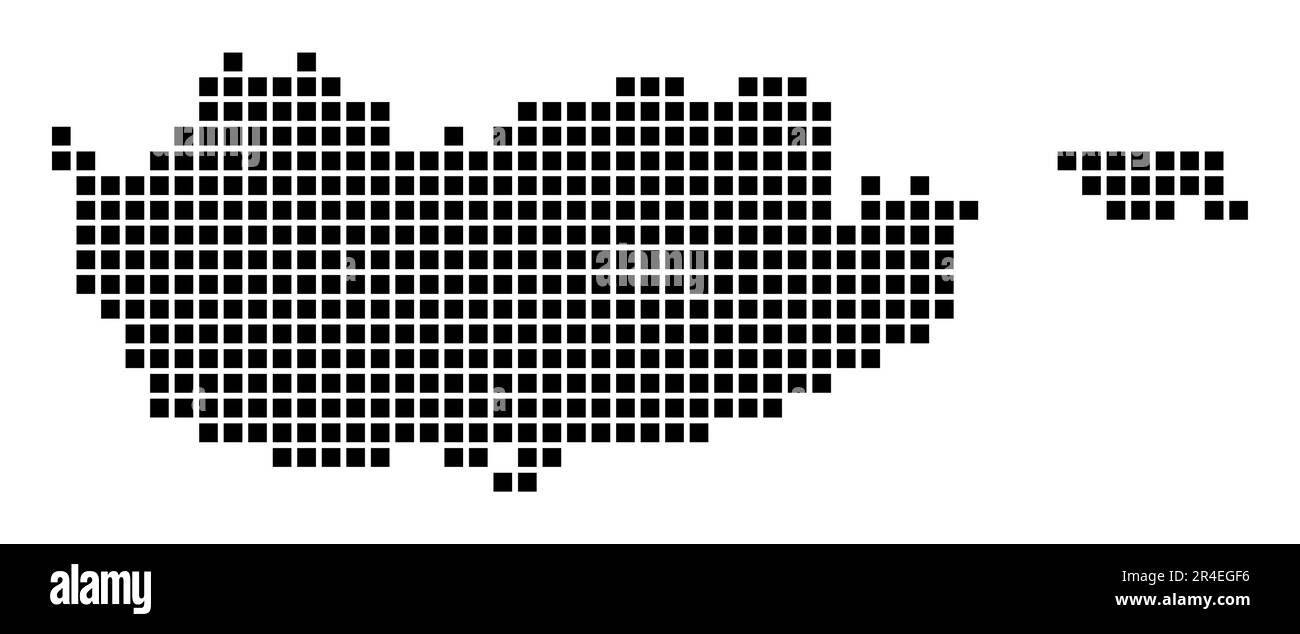 Cyprus map. Map of Cyprus in dotted style. Borders of the country ...