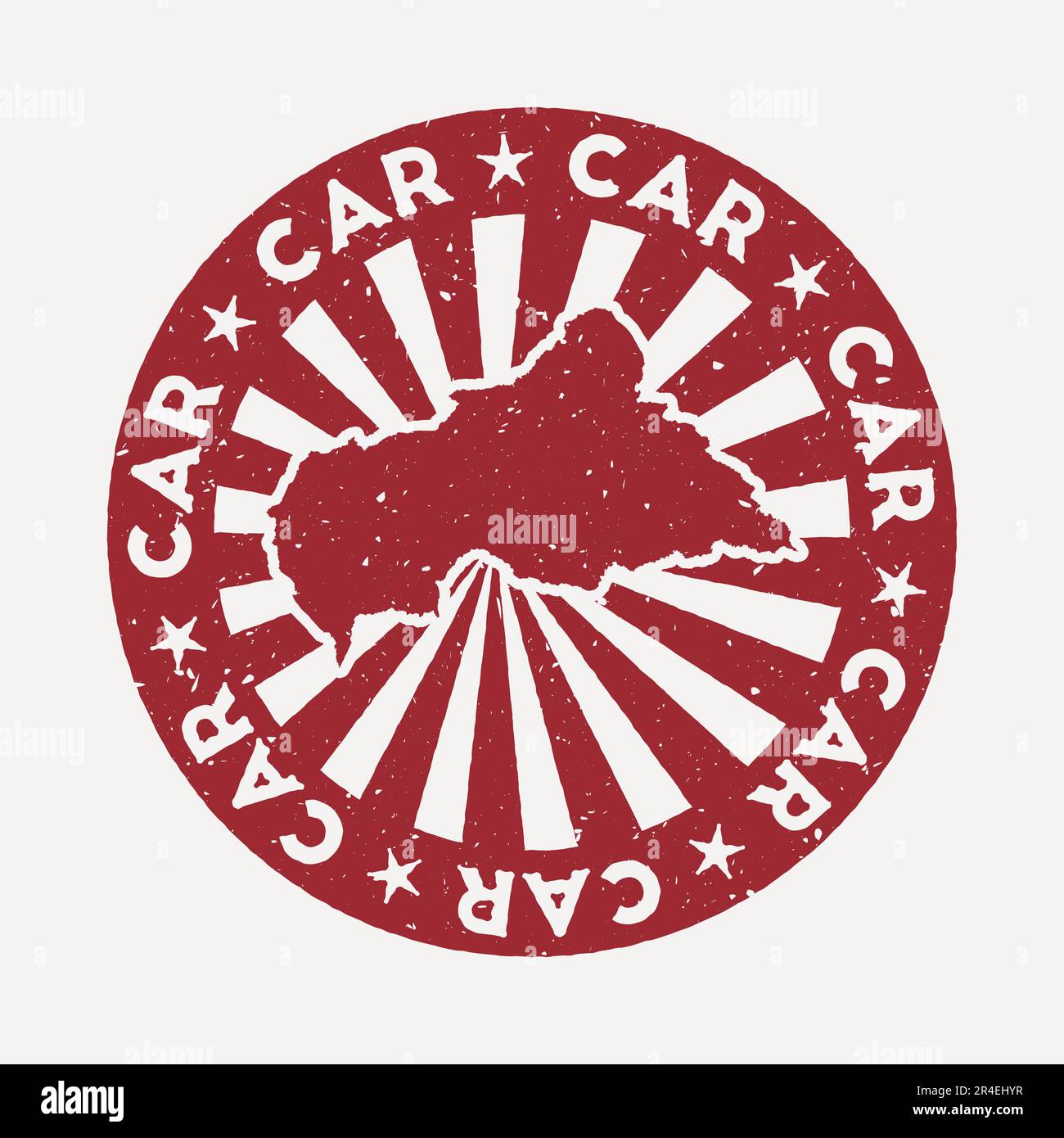 CAR stamp. Travel red rubber stamp with the map of the country, vector ...