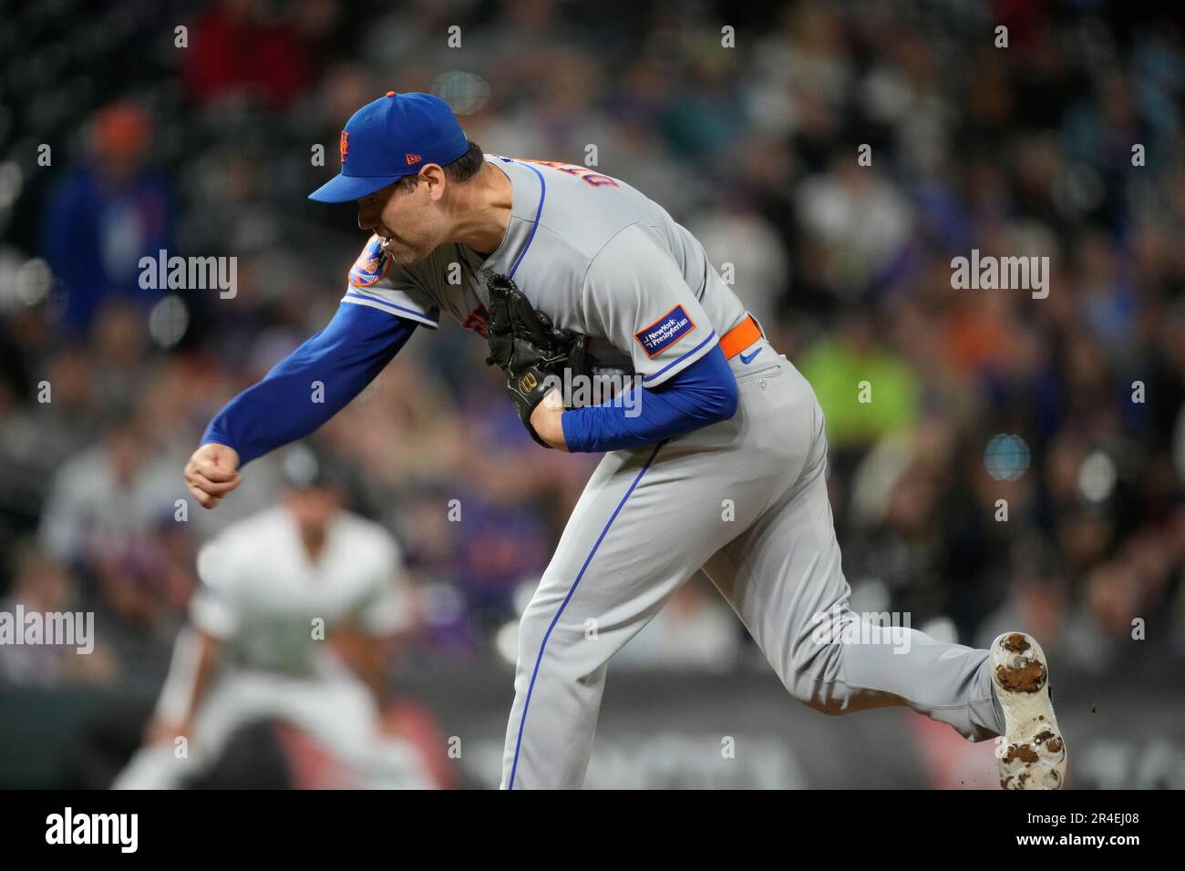 New York Mets relief pitcher Adam Ottavino (0) in the ninth inning of a baseball game Friday ...