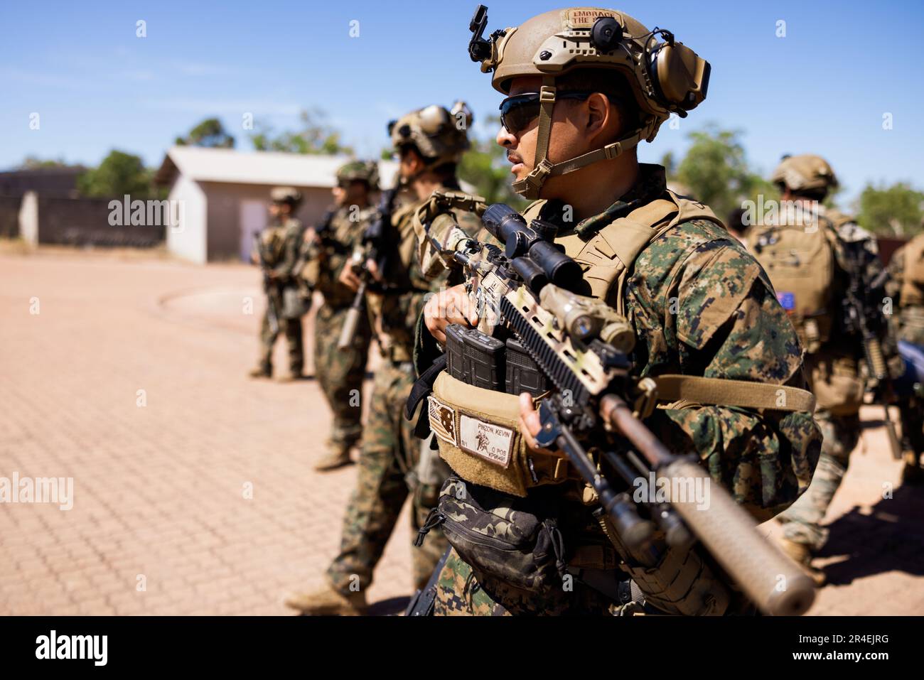 U.S. Marines with Kilo Company, 3rd Battalion, 1st Marine Regiment ...