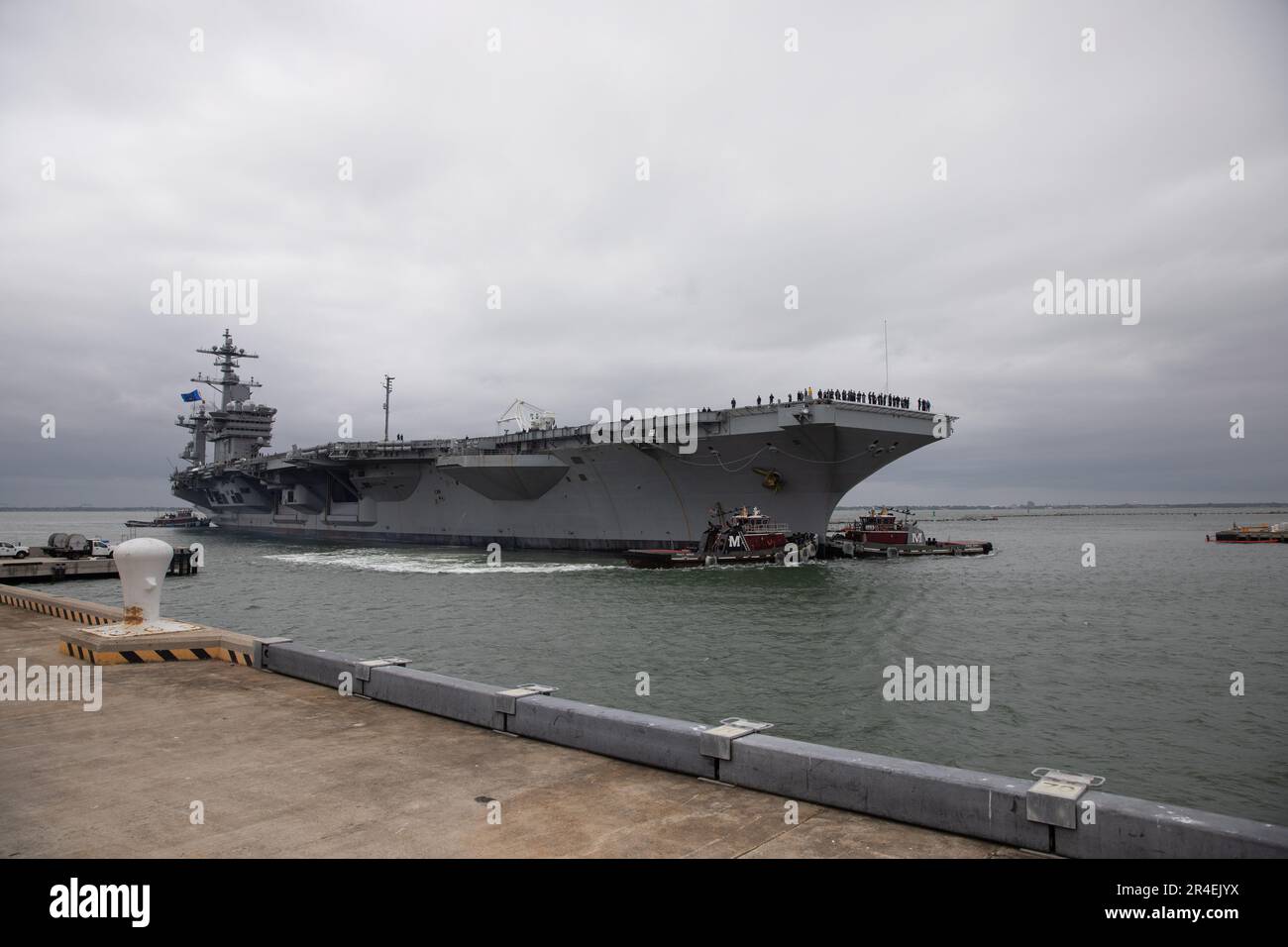 NORFOLK, Va. (May 25, 2023) The Nimitz-class aircraft carrier USS ...