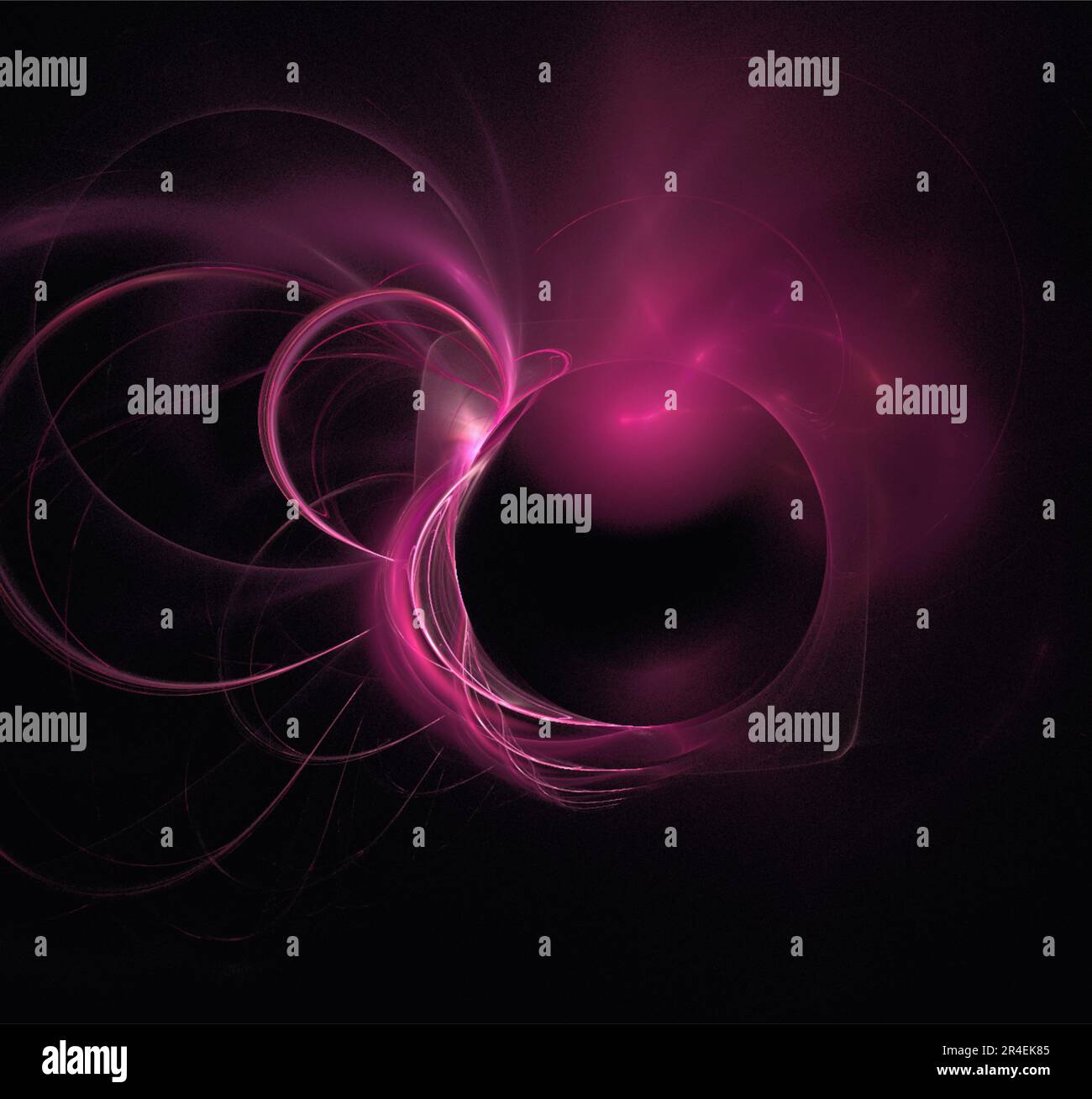 linear purple abstract pattern on black, color digital graphics ...