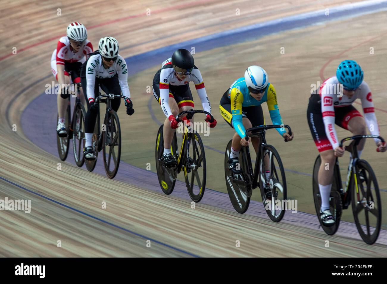 Moscow, Russia. 27th of May, 2023. Track cyclists take part in the 2023 ...
