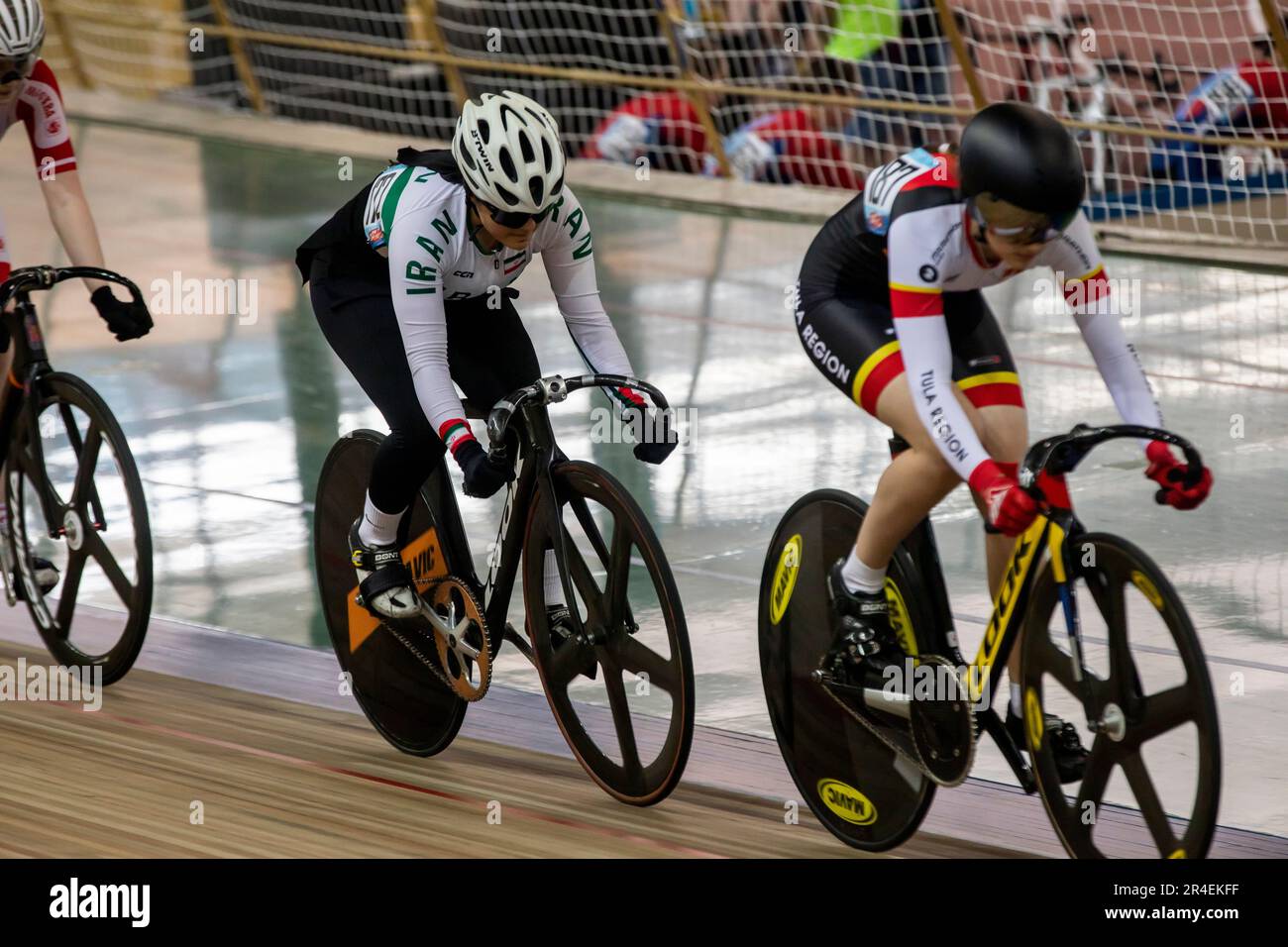 Moscow, Russia. 27th of May, 2023. Track cyclists take part in the 2023 ...