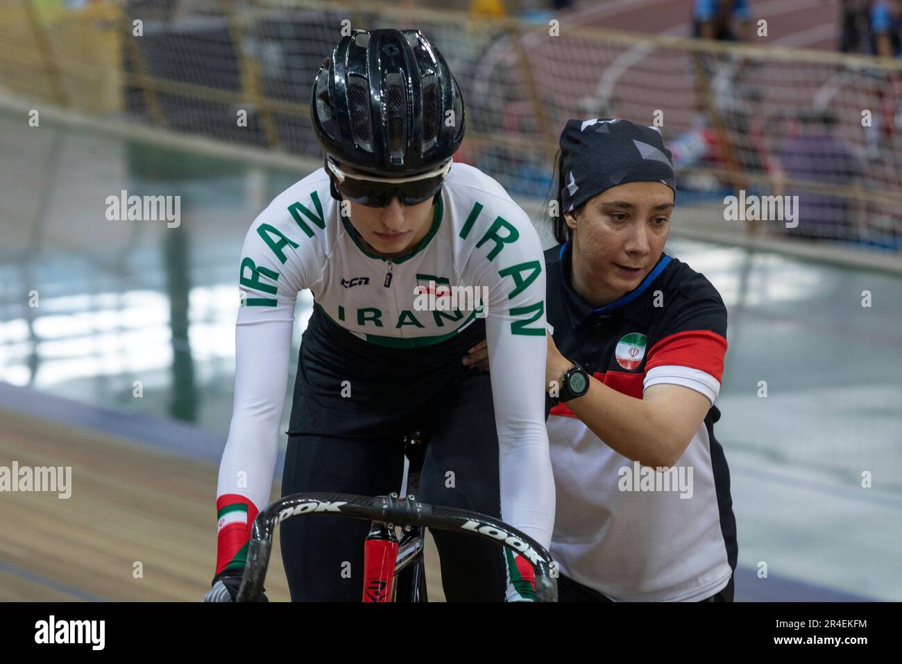 Moscow, Russia. 27th of May, 2023. Track cyclists take part in the 2023 ...