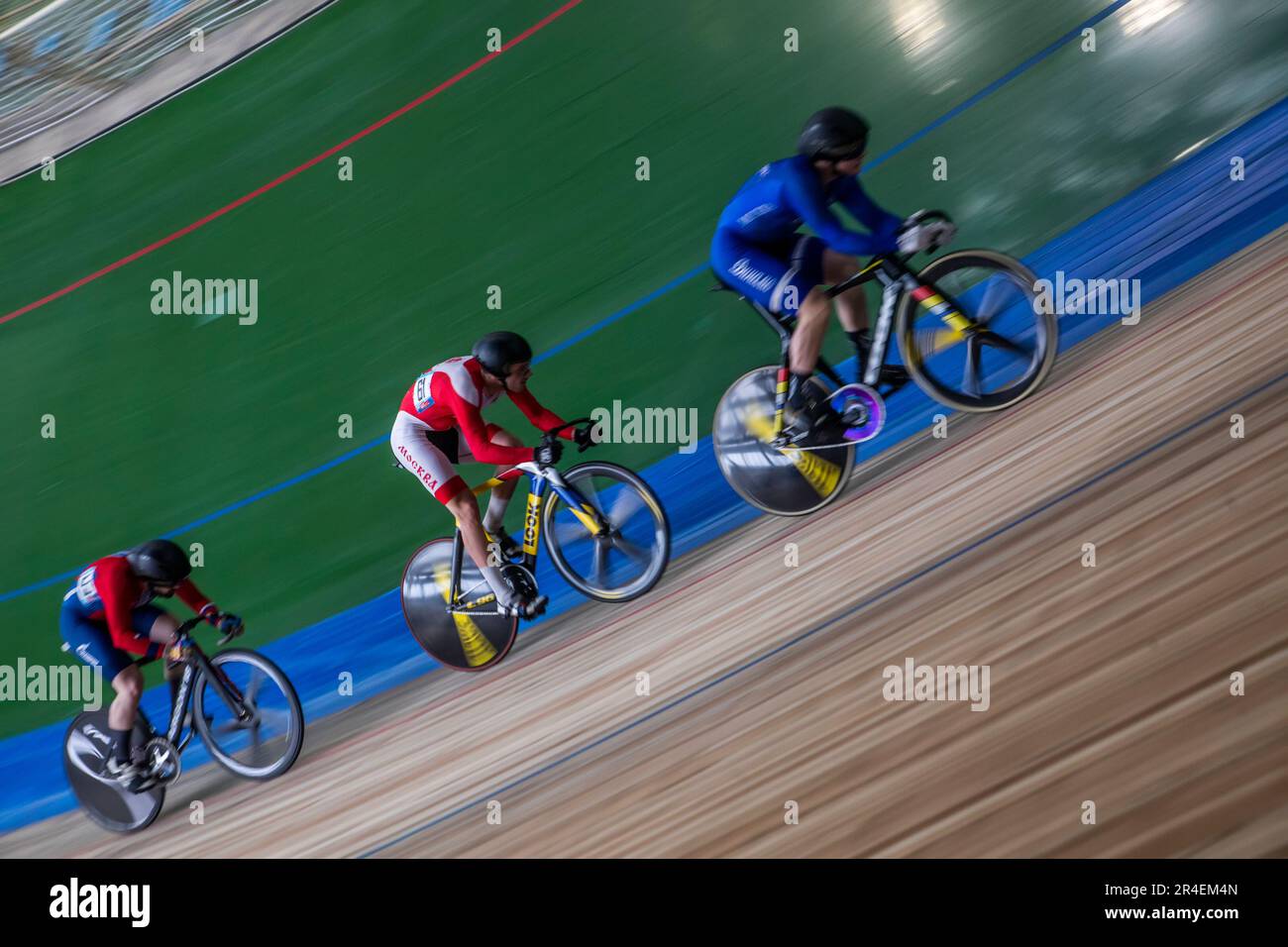 Moscow, Russia. 27th of May, 2023. Track cyclists take part in the 2023 ...