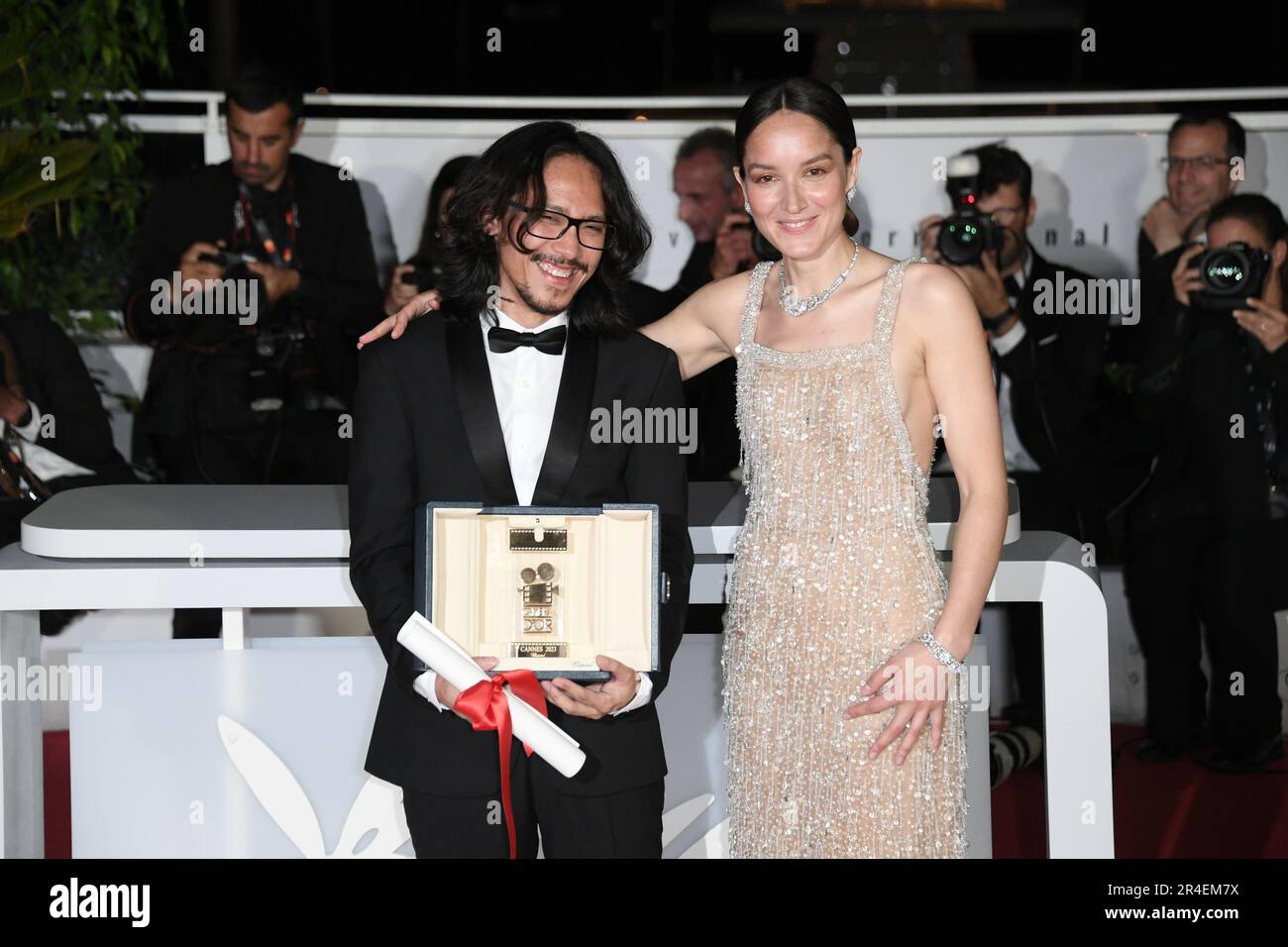 Cannes, . 27th May, 2023. 76th Cannes Film Festival 2023, Photocall Palmares. Pictured Pham ...