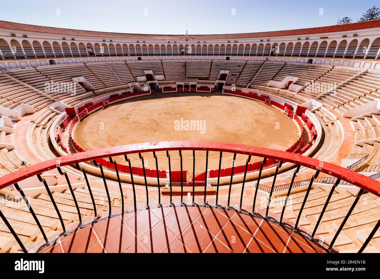 Arena or ruedo, a field of densely packed crushed rock, albero, that is ...