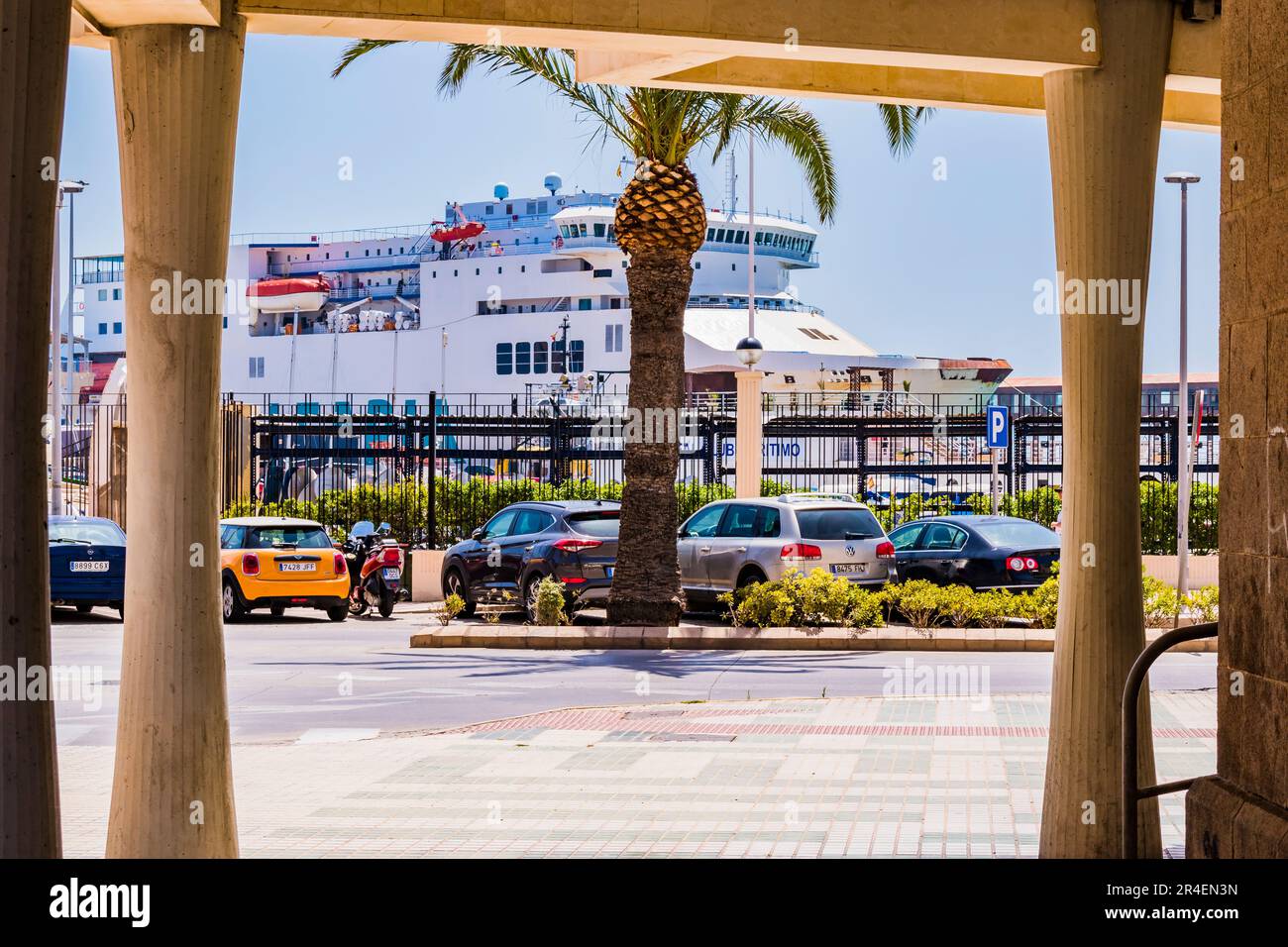 Ferry docked at the passenger terminal. Melilla, Ciudad Autónoma de ...