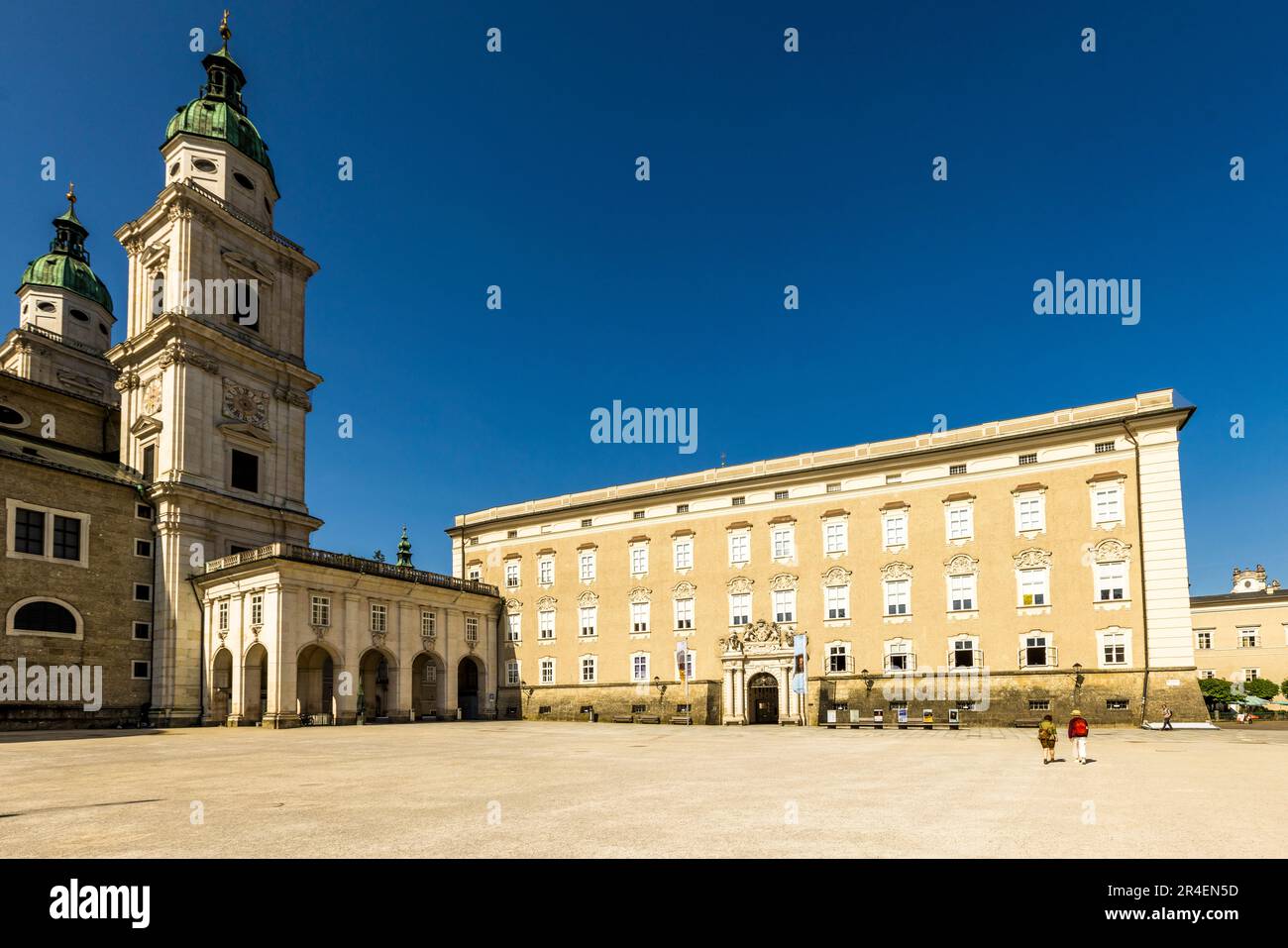 Cathedral Quarter of Salzburg, Austria. Complex of Cathedral and Old ...
