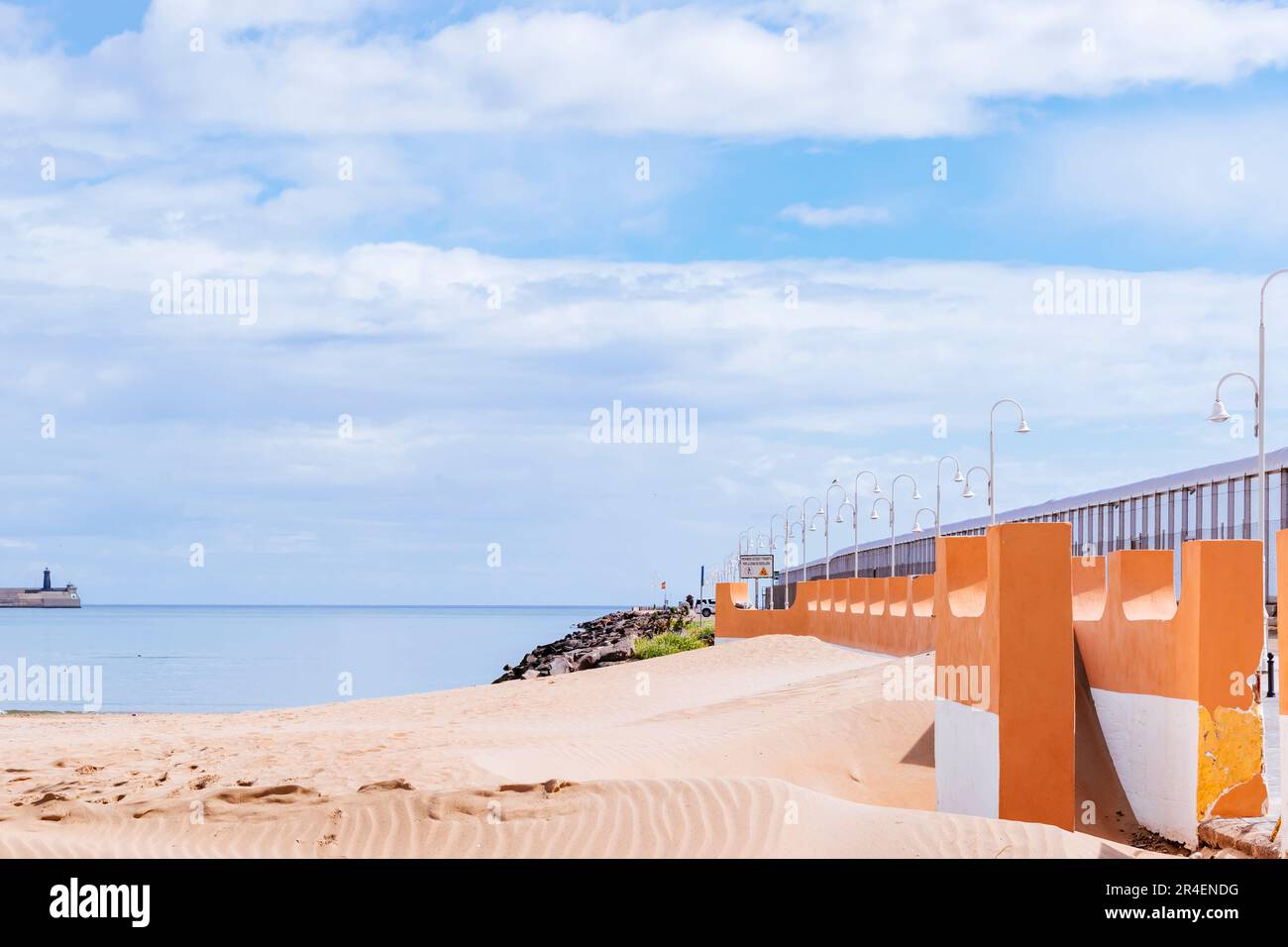 Fence that separates the city of Melilla from the Moroccan port of ...