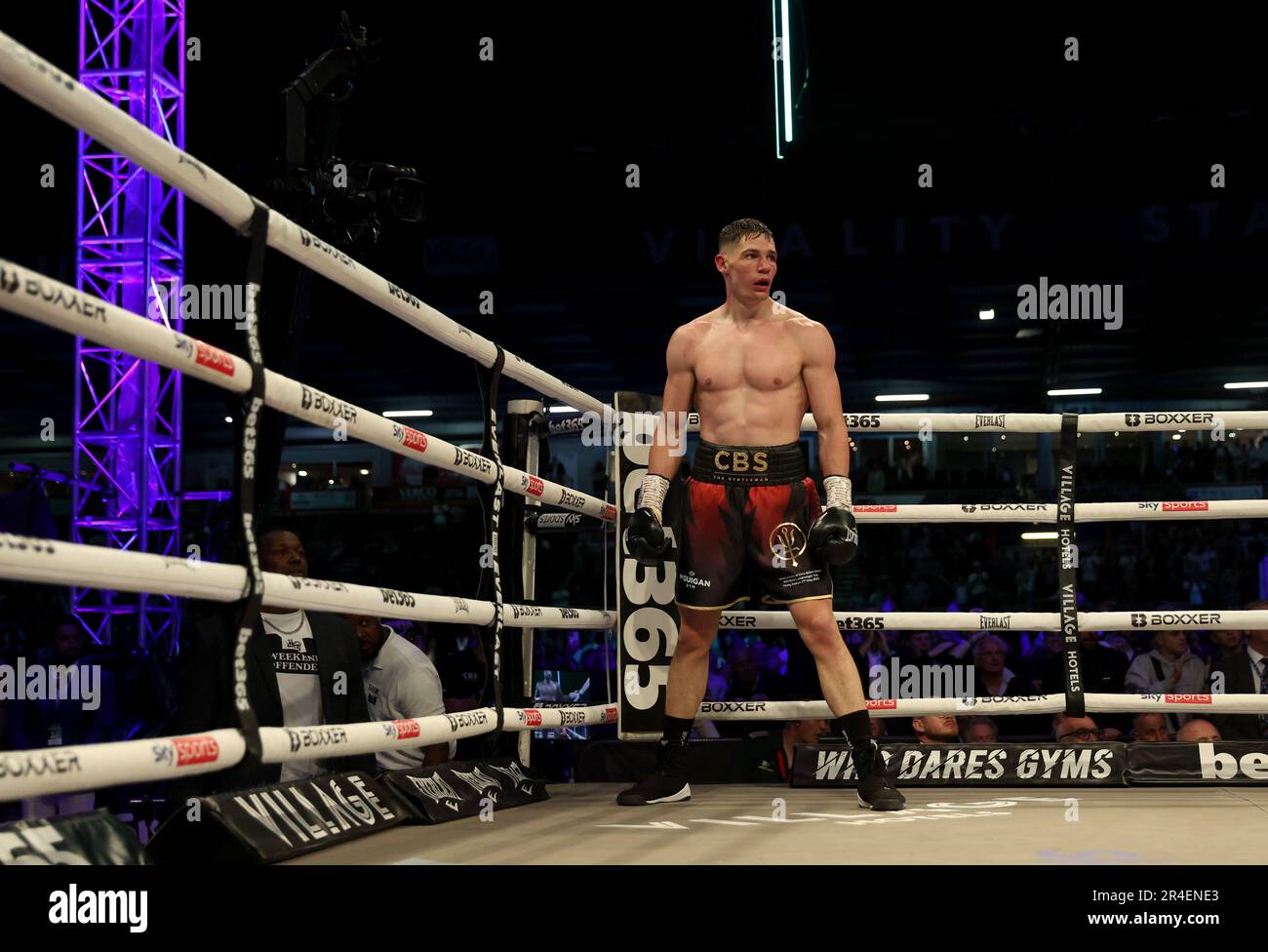 Chris Billam-Smith during his fight against Lawrence Okolie in the WBO ...