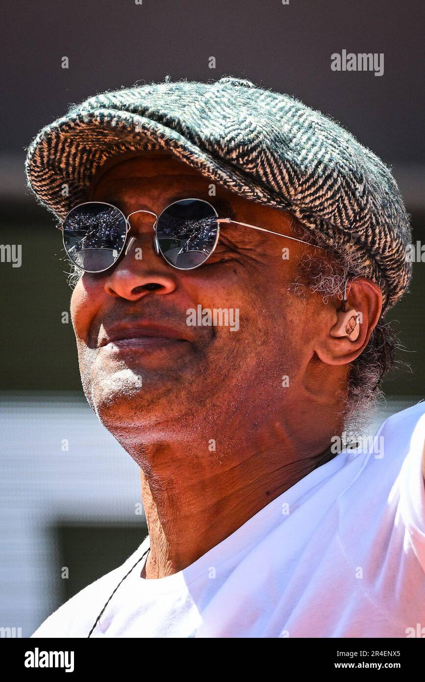 French singer and former tennis player Yannick NOAH performs on stage ...