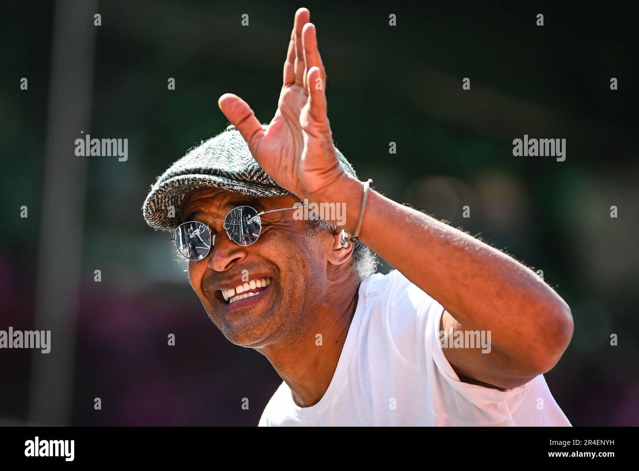 French singer and former tennis player Yannick NOAH performs on stage ...