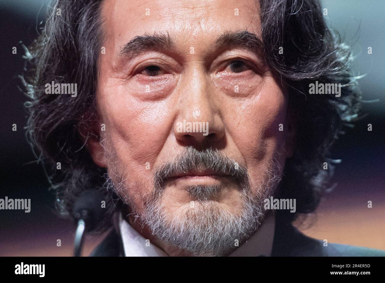 Cannes, France. 27th May, 2023. Koji Yakusho receives the Best Actor ...