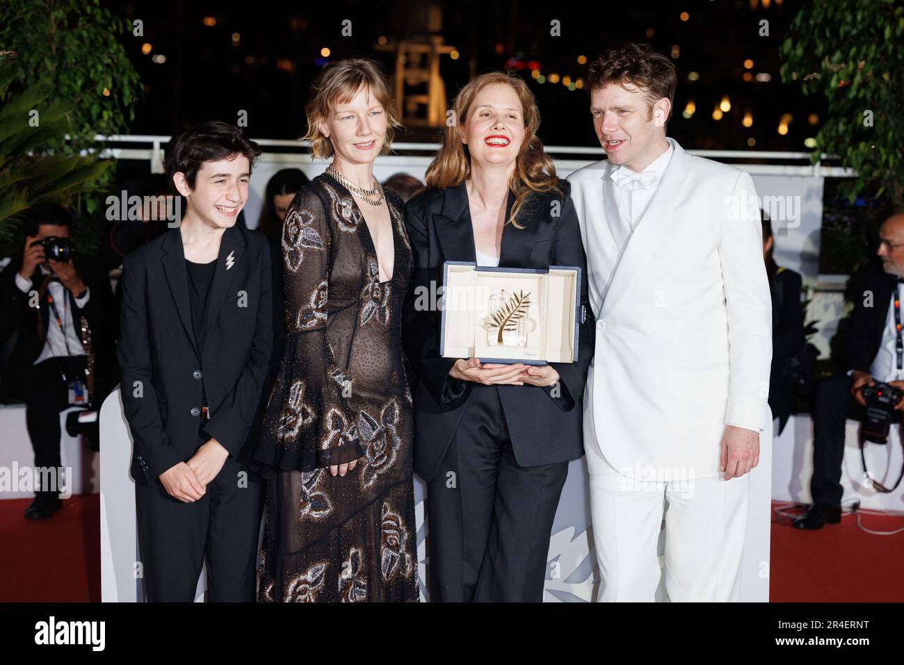 Cannes, France. 27th May, 2023. Milo Machado Graner, Sandra Hüller ...