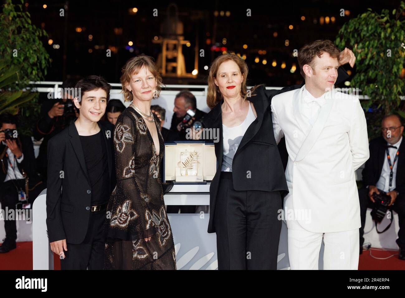 Cannes, France. 27th May, 2023. Milo Machado Graner, Sandra Hüller ...