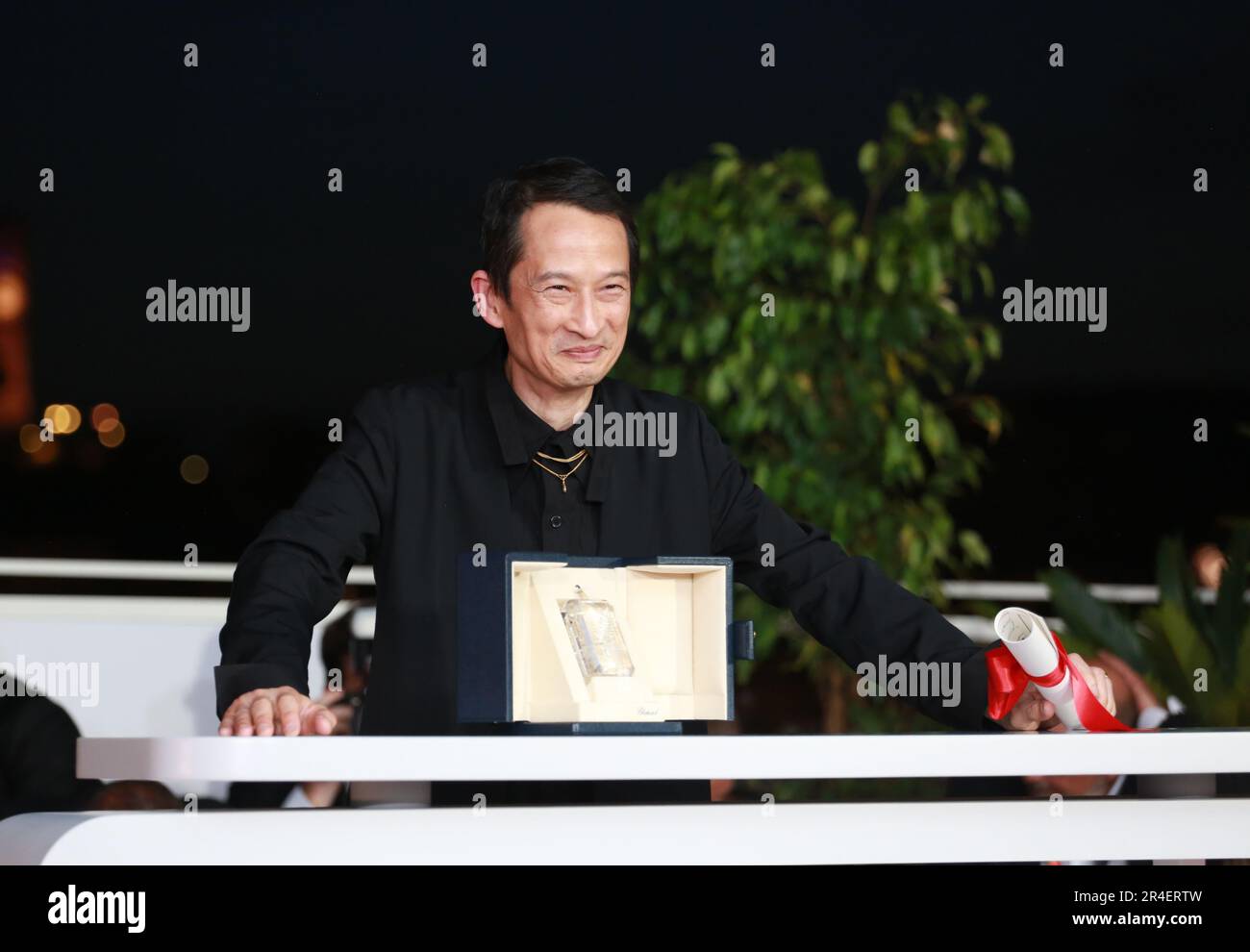 Cannes, France, 27th May, 2023. Tran Anh Hùng at the Palme D’Or winners ...
