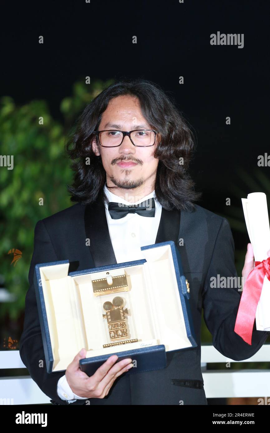 Cannes, France, 27th May, 2023. Director Pham Thien A at the Palme D’Or ...