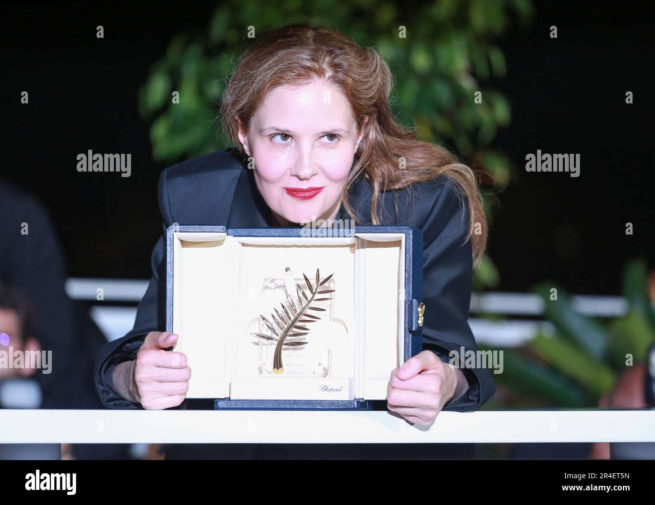 Cannes, France, 27th May, 2023. Justine Triet at the Palme D’Or winners ...