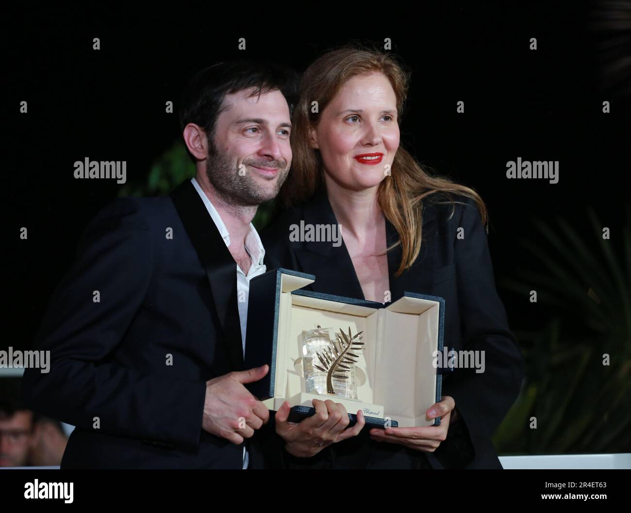 Cannes, France, 27th May, 2023. Justine Triet at the Palme D’Or winners ...