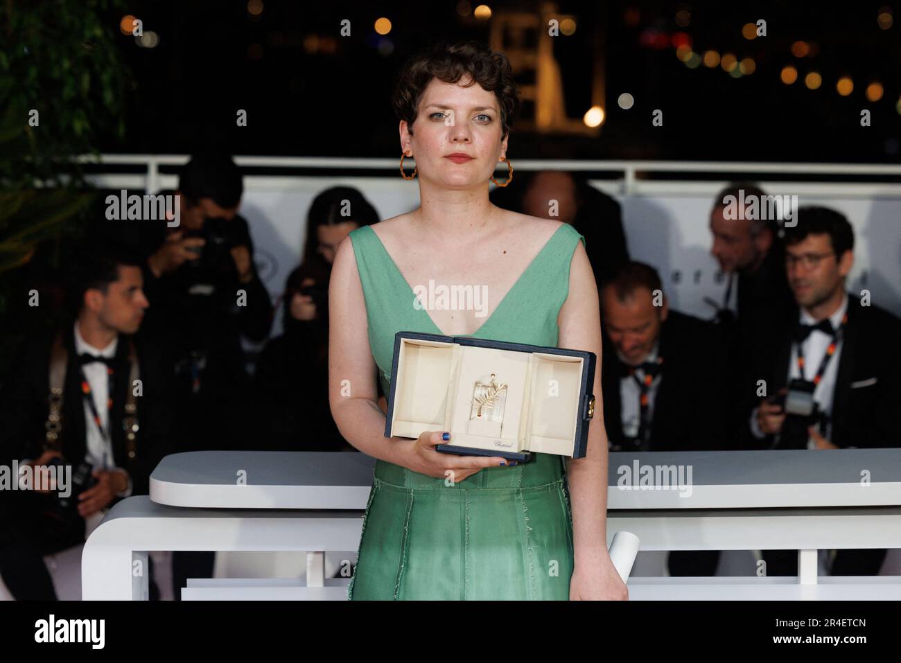 Cannes, France. 27th May, 2023. Flora Anna Buda poses with The Short ...