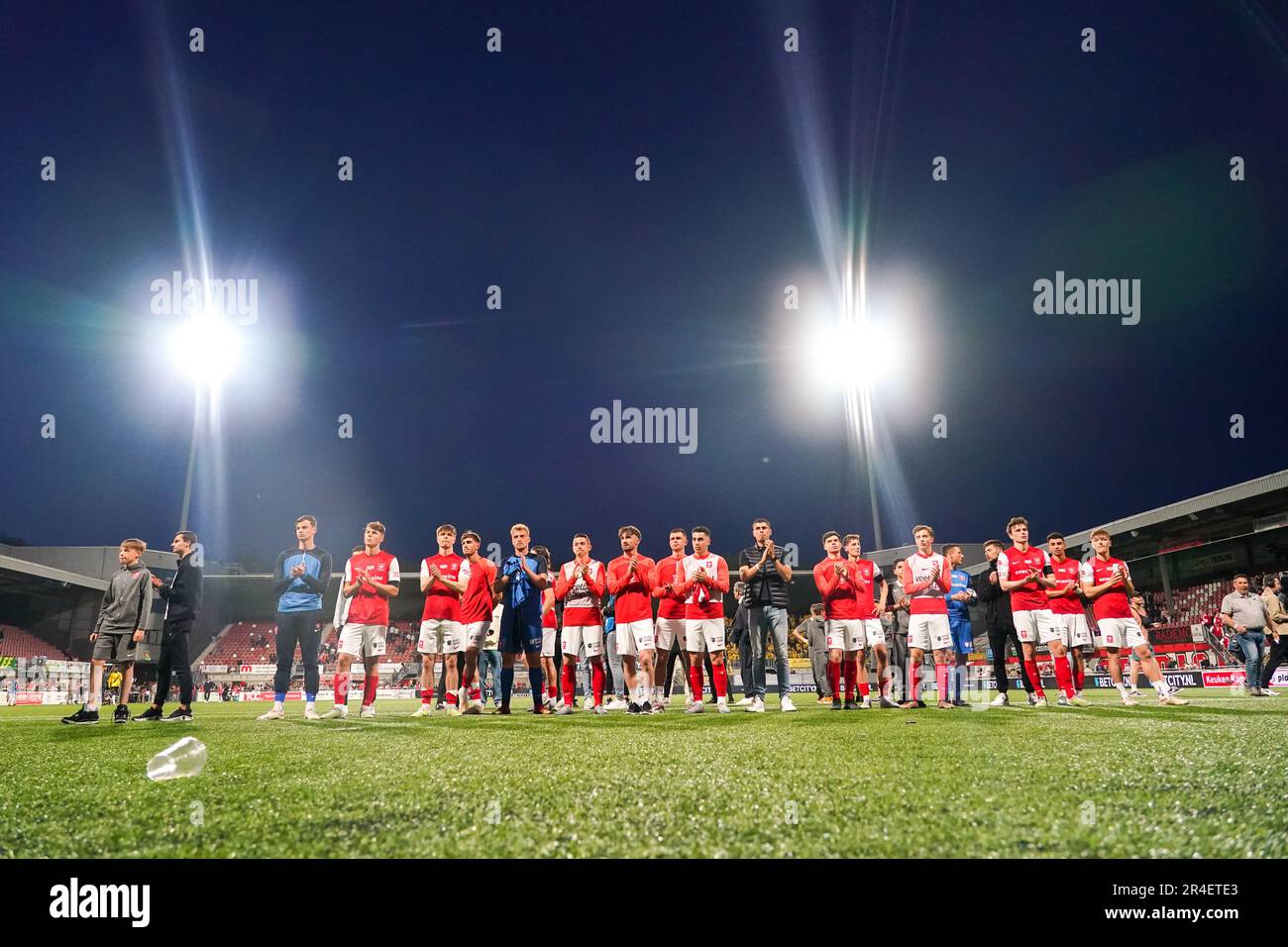 MAASTRICHT, NETHERLANDS - MAY 27: Romain Matthys of MVV Maastricht ...