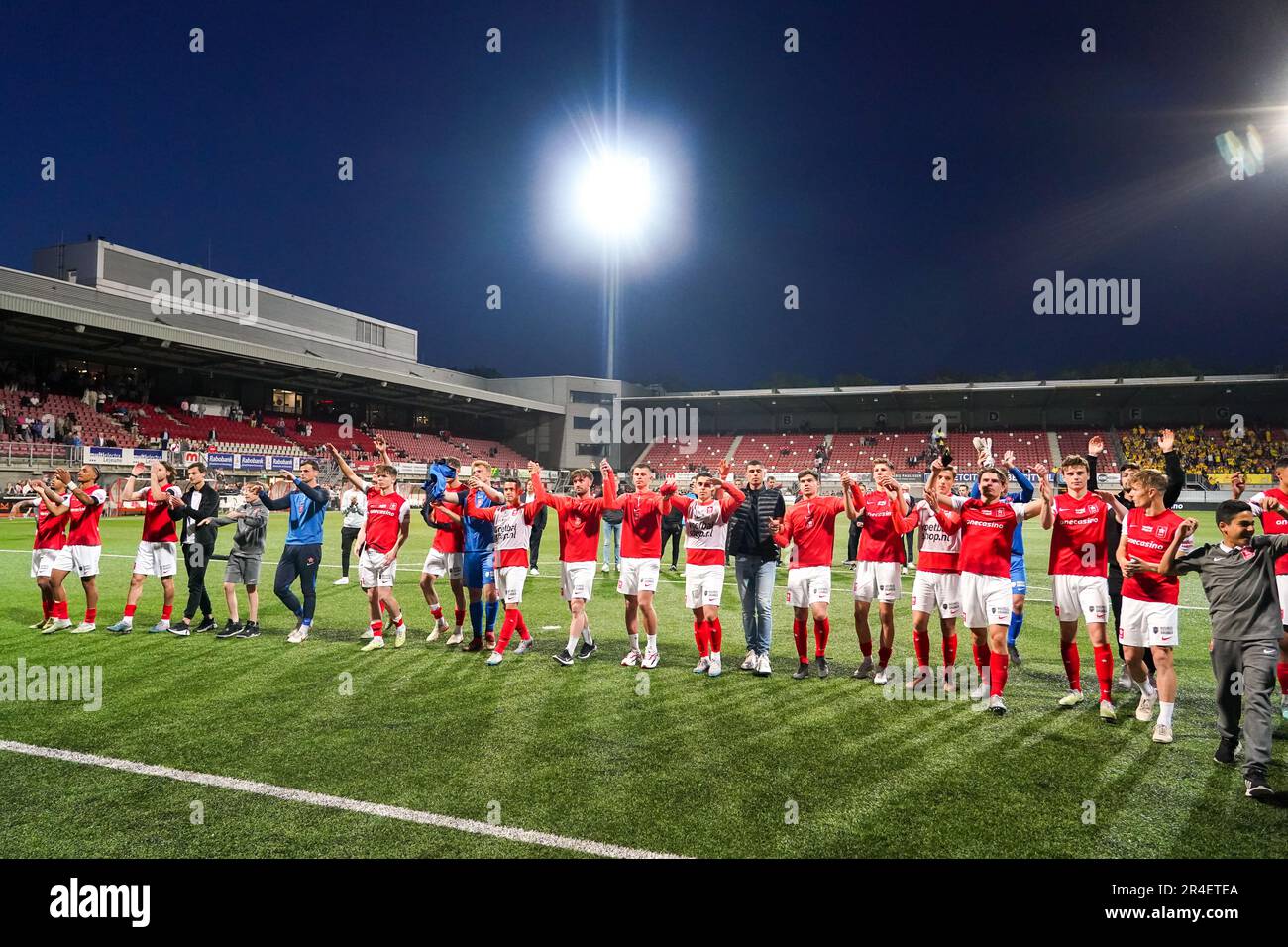 MAASTRICHT, NETHERLANDS - MAY 27: Romain Matthys of MVV Maastricht ...