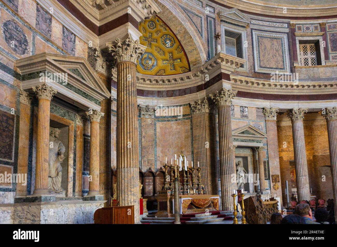 The Pantheon is a former Roman temple and, since 609 AD, a Catholic ...