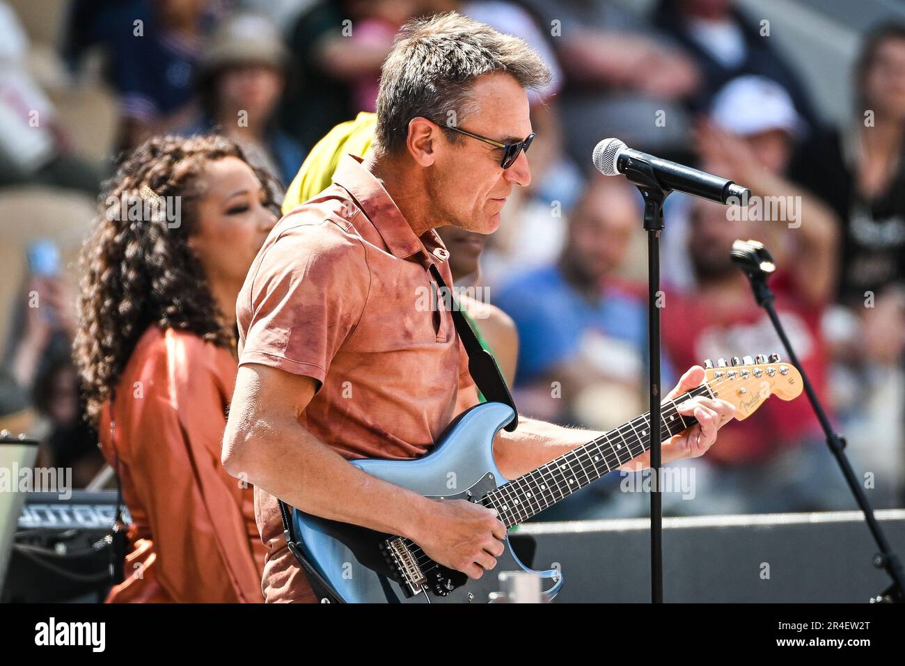 Paris, France, France. 27th May, 2023. Former Swedish tennis player ...