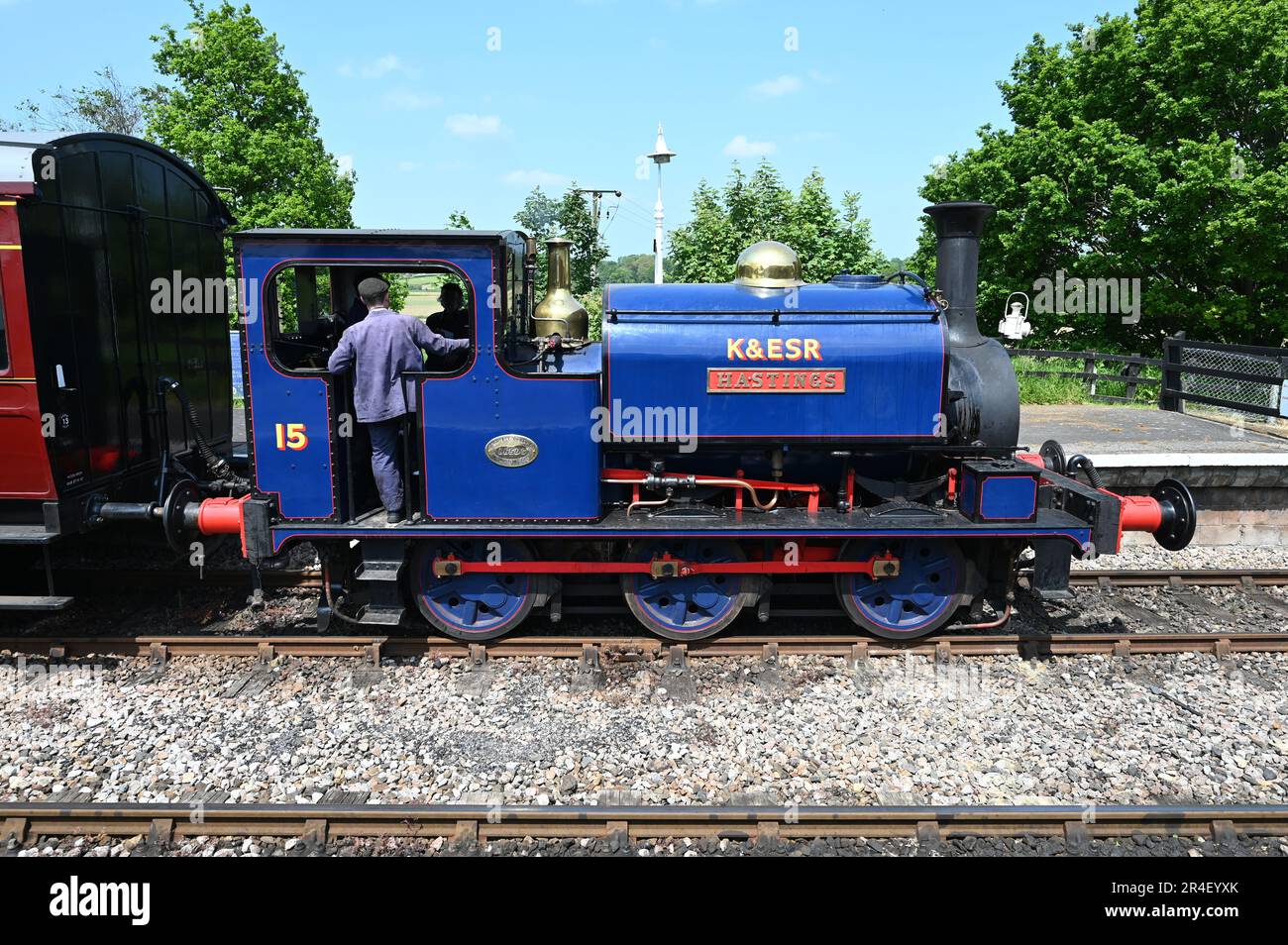 Hunslet, Works No 469, No 15 Hastings 0-6-0ST Stock Photo - Alamy