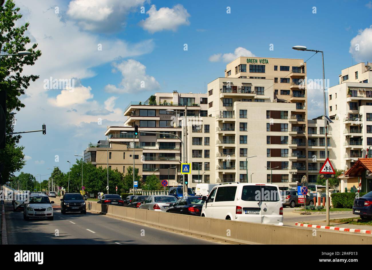 Voluntari, Romania - Mai 24, 2023: New residential complex in Voluntari ...