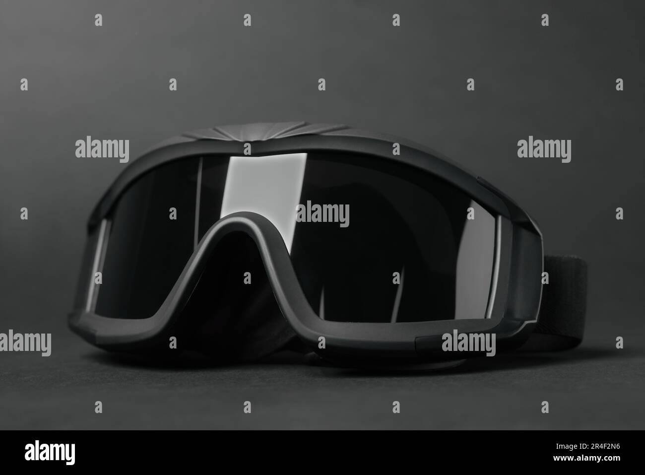 Tactical glasses on black background, closeup. Military training ...