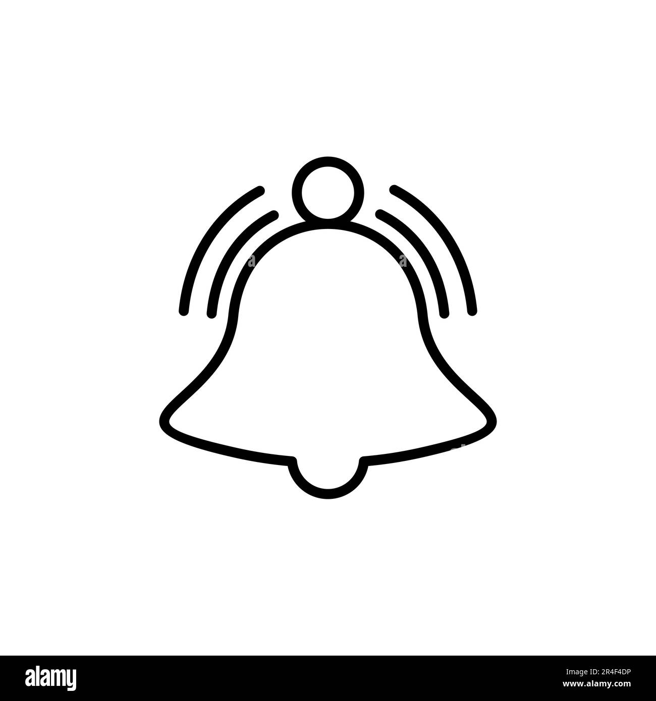 Bell Icon vector. Notification icon for your web site design Stock ...