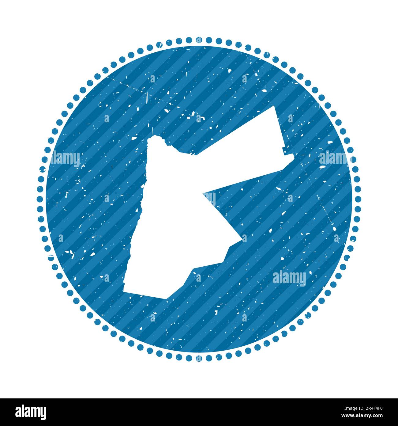 Jordan striped retro travel sticker. Badge with map of country, vector ...
