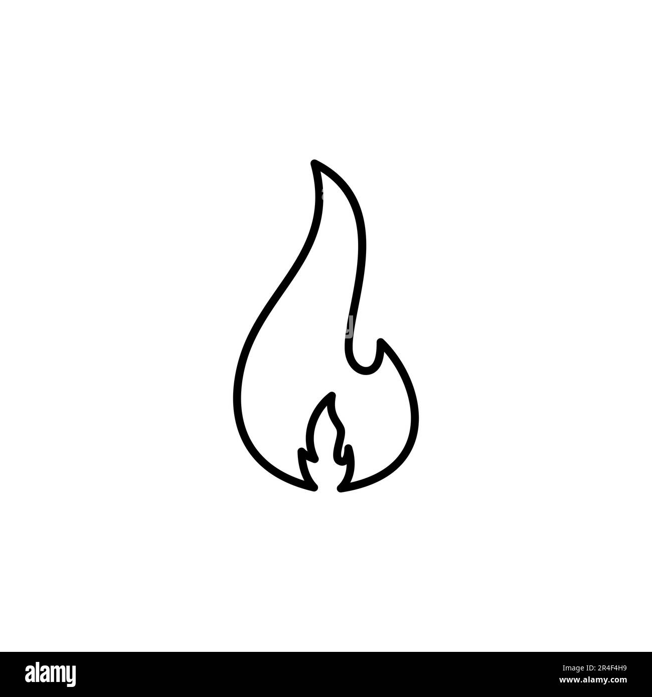 Fire Icon Vector Fire Vector Icon Stock Vector Image And Art Alamy