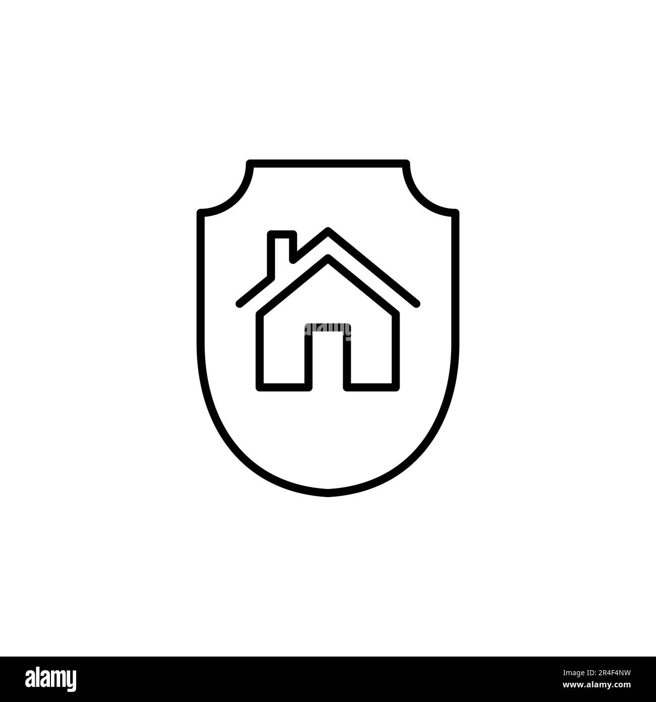 home insurance icon vector. home protection icon Stock Vector Image ...