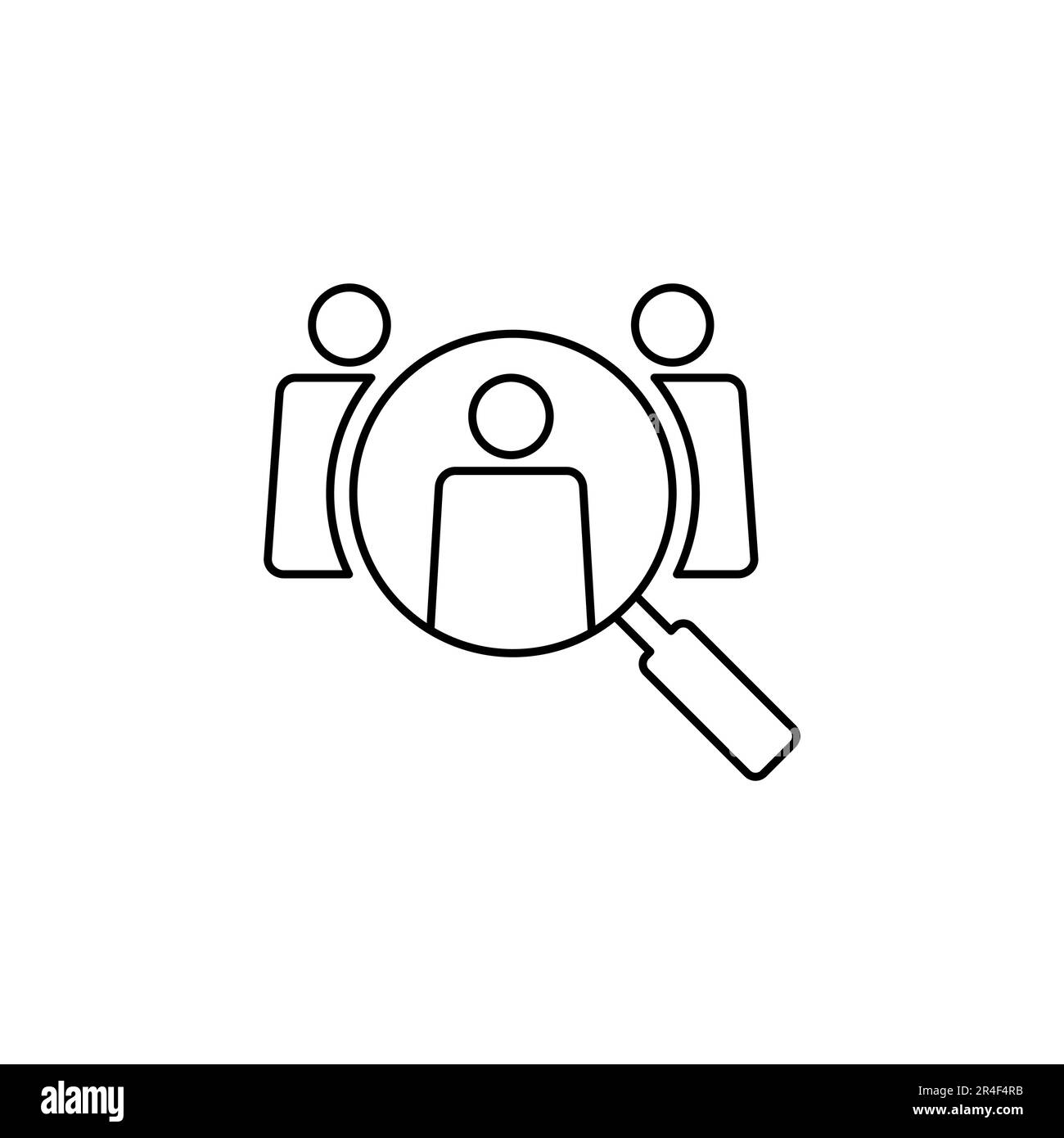 Hiring icon vector. Search job vacancy icon. Human resources concept ...