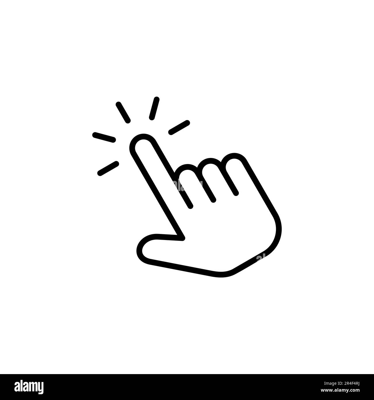 Hand click icon vector. pointer icon vector. hand cursor icon vector Stock Vector Image & Art ...